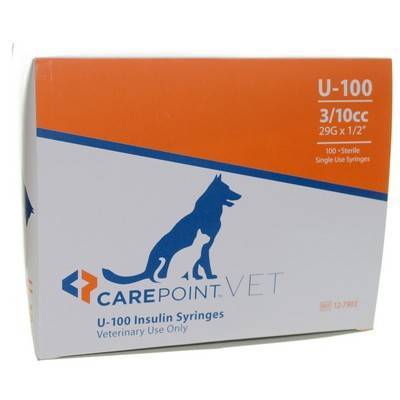 CarePoint Vet U-100 Insulin Syringes | VetRxDirect
